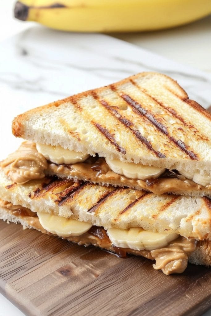 Grilled Peanut Butter and Banana Sandwich - Insanely Good