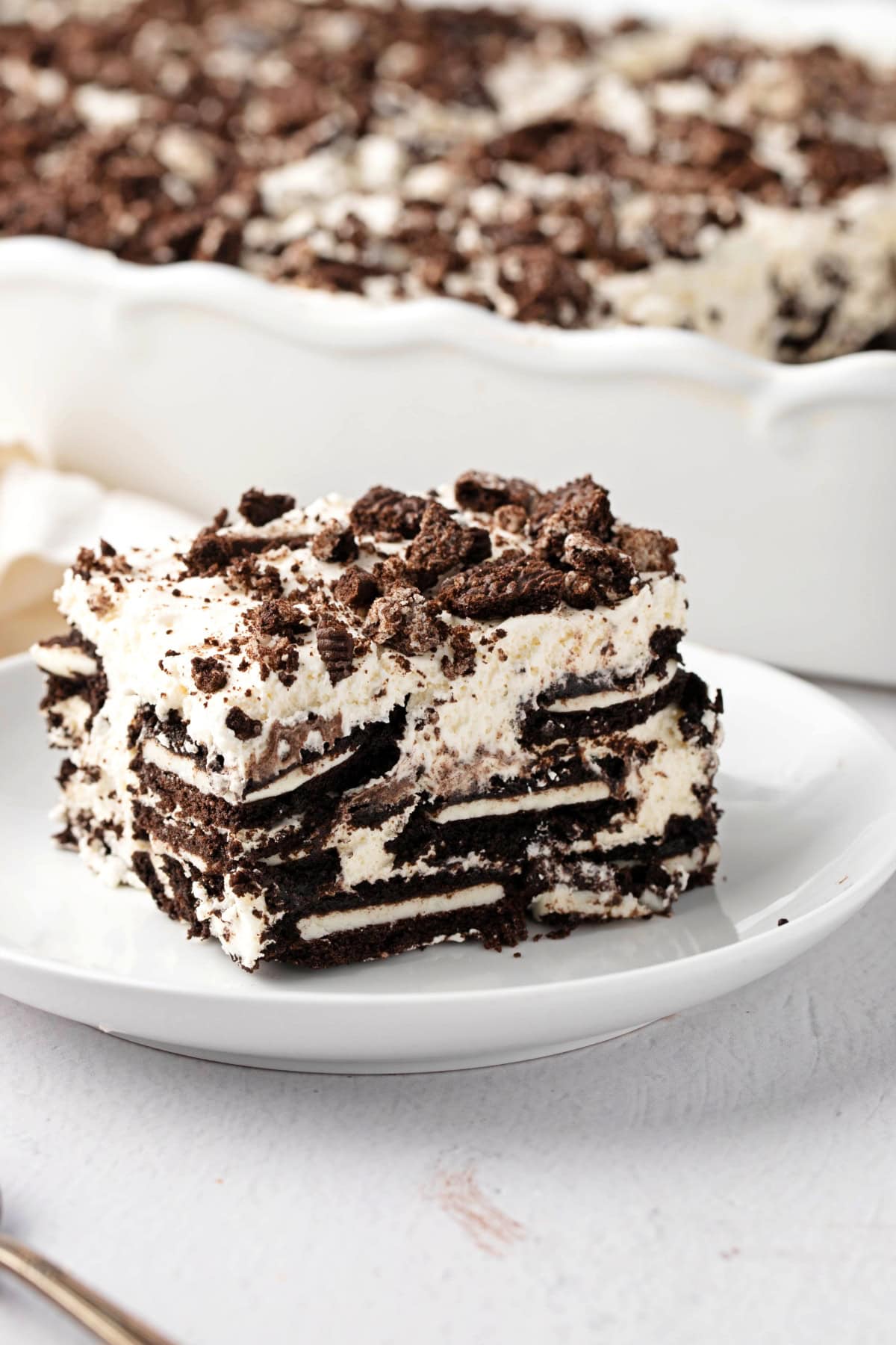 Oreo Icebox Cake - Insanely Good