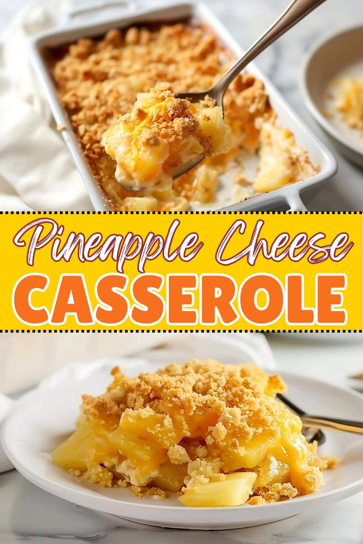 Pineapple Cheese Casserole Recipe - Insanely Good
