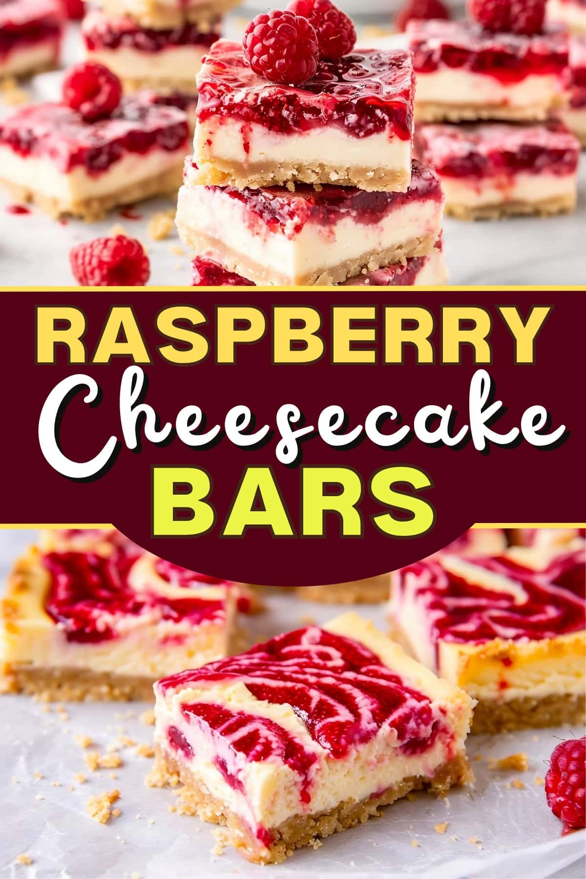 Raspberry Cheesecake Bars - Insanely Good