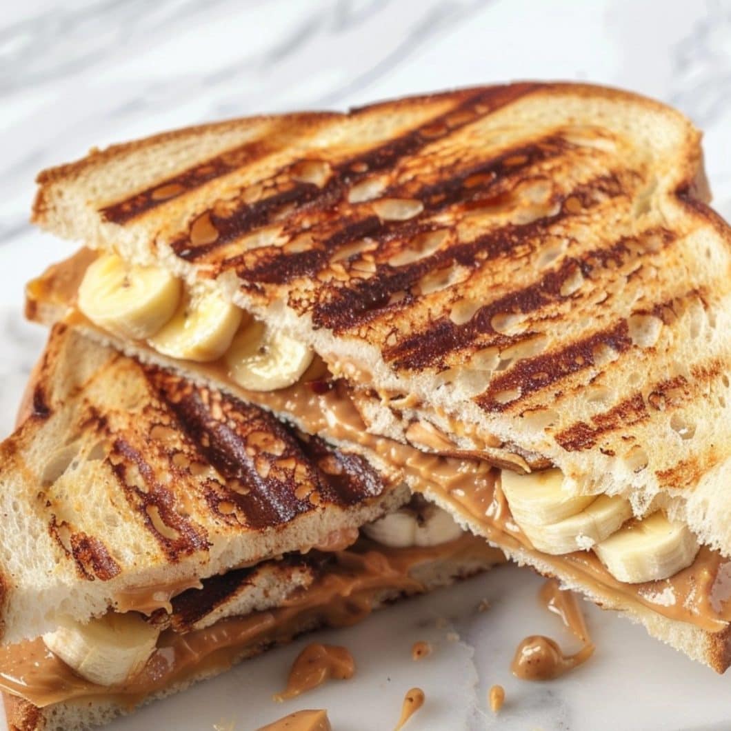 Grilled Peanut Butter and Banana Sandwich - Insanely Good