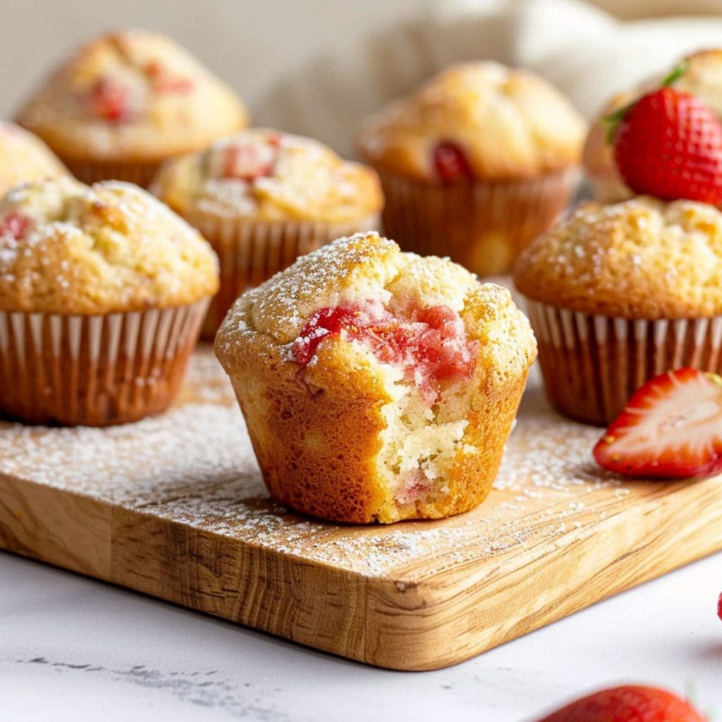 Strawberry Muffins - Insanely Good