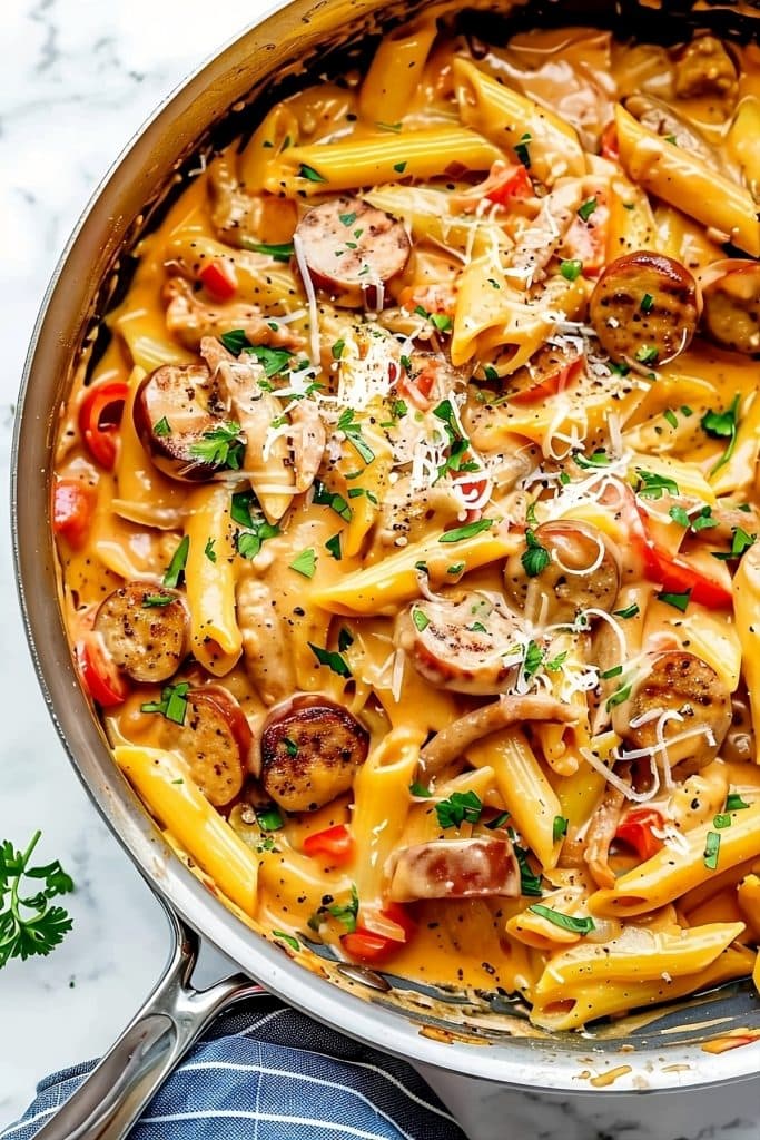 Cajun Sausage Pasta - Insanely Good