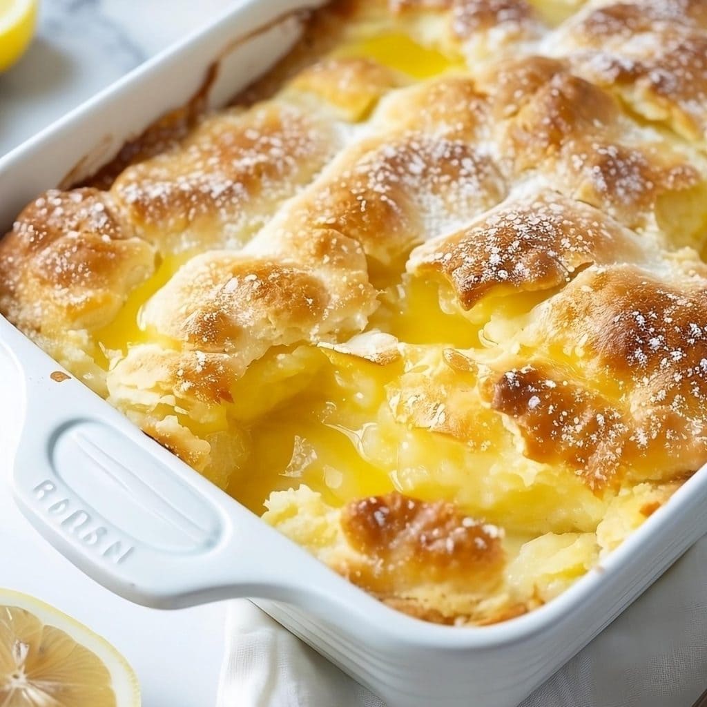 Easy Lemon Cobbler Recipe - Insanely Good