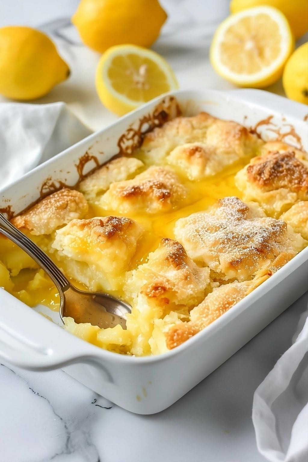 Easy Lemon Cobbler Recipe - Insanely Good