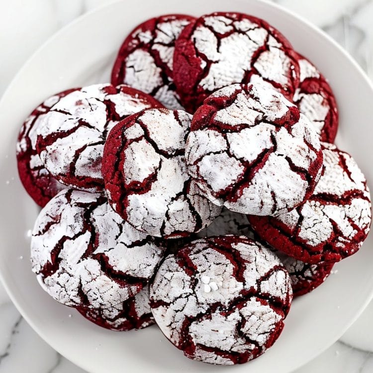 Red Velvet Crinkle Cookies (Easy Recipe) - Insanely Good