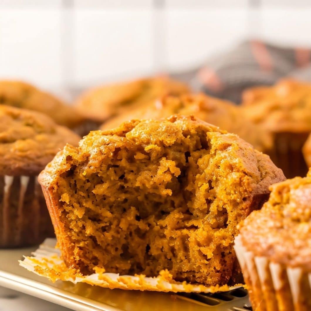Two-Ingredient Pumpkin Muffins (Easy Recipe) - Insanely Good
