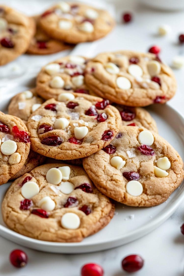 White Chocolate Cranberry Cookies - Insanely Good