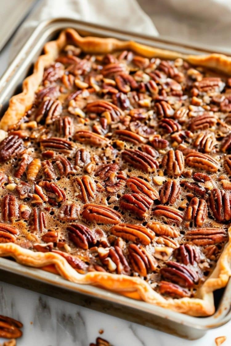 Pecan Slab Pie Recipe - Insanely Good
