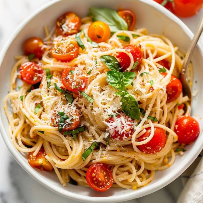 Cherry Tomato and Basil Pasta - Insanely Good