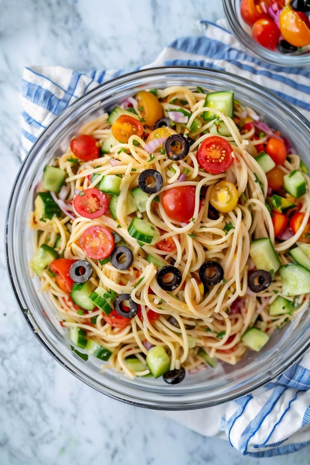 California Spaghetti Salad - Insanely Good