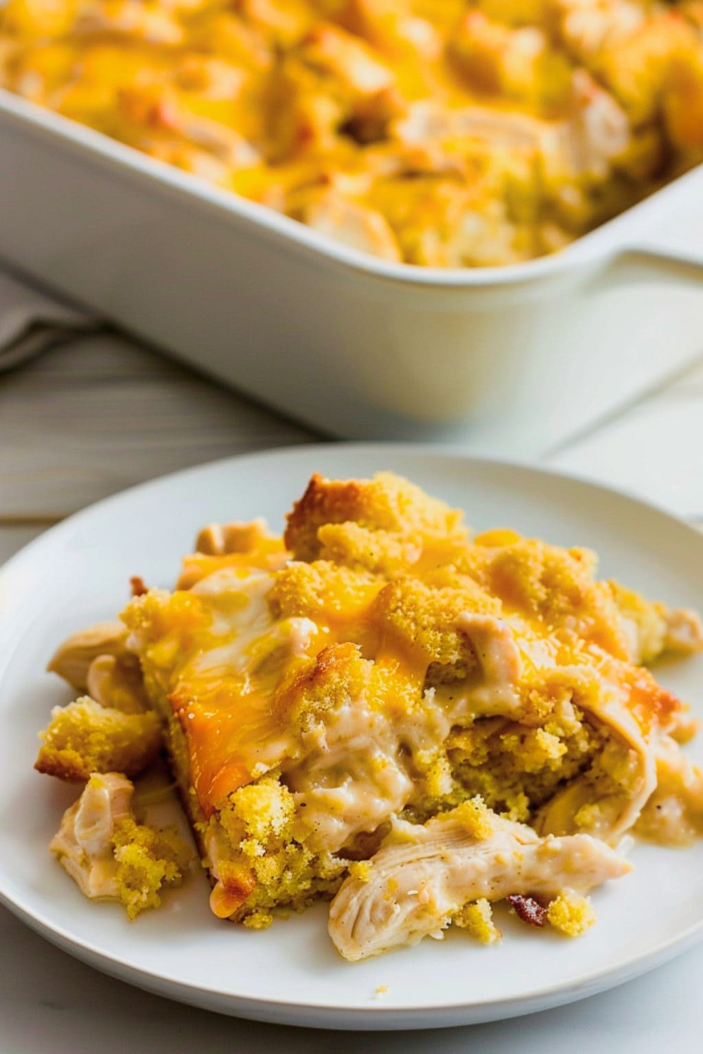 Chicken and Cornbread Casserole - Insanely Good