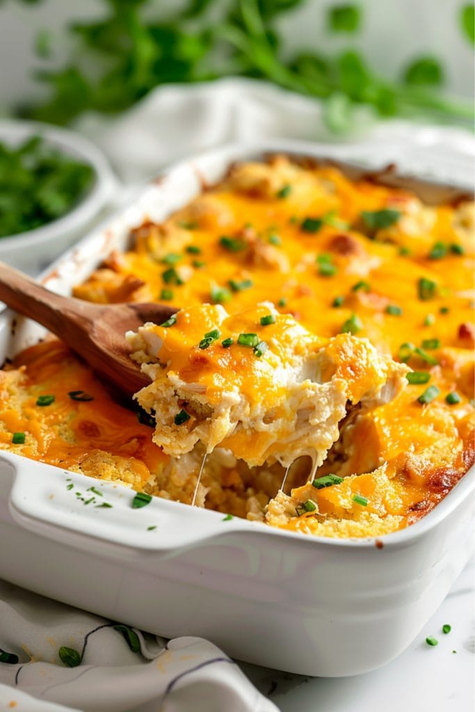 Chicken and Cornbread Casserole - Insanely Good