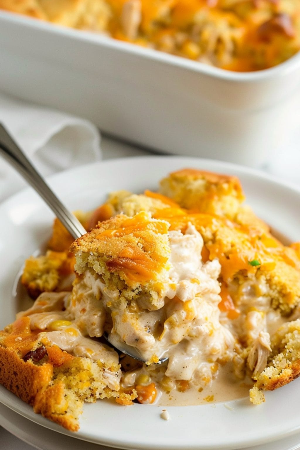 Chicken and Cornbread Casserole - Insanely Good