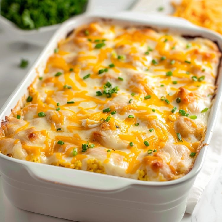 Chicken and Cornbread Casserole - Insanely Good