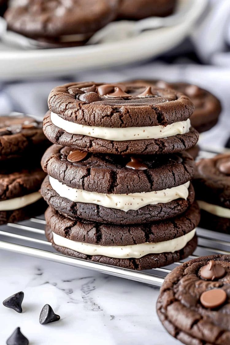 Chocolate Sandwich Cookies Recipe - Insanely Good