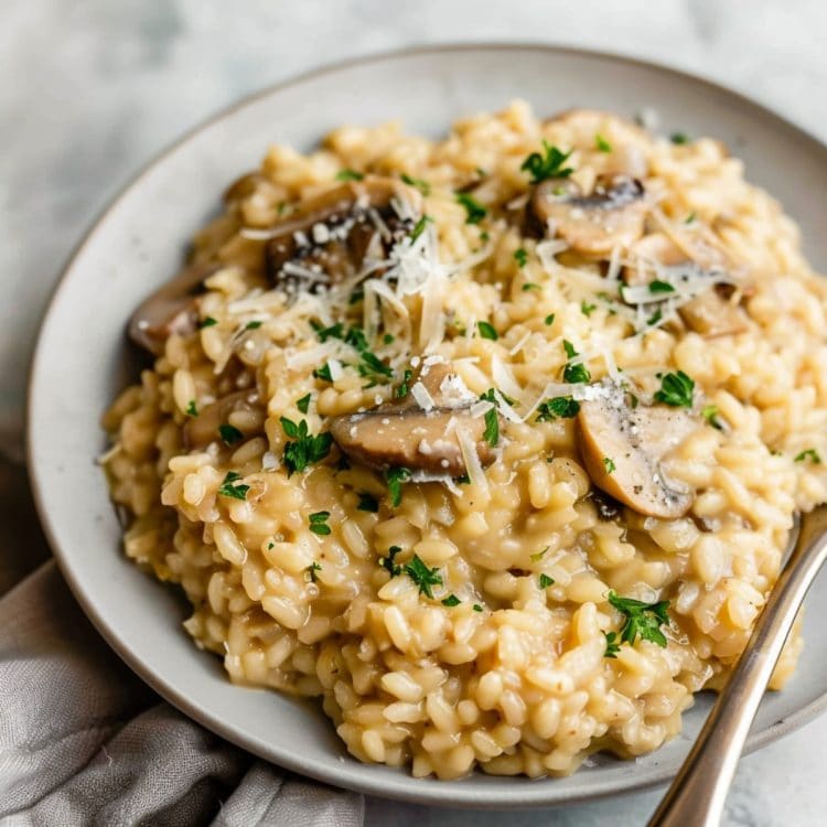 Mushroom Risotto - Insanely Good
