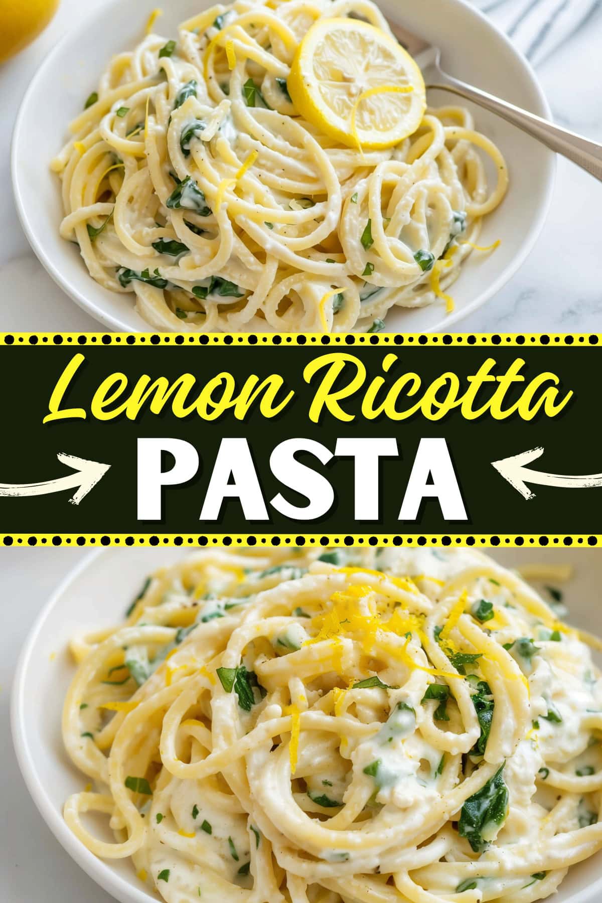 Lemon Ricotta Pasta - Insanely Good
