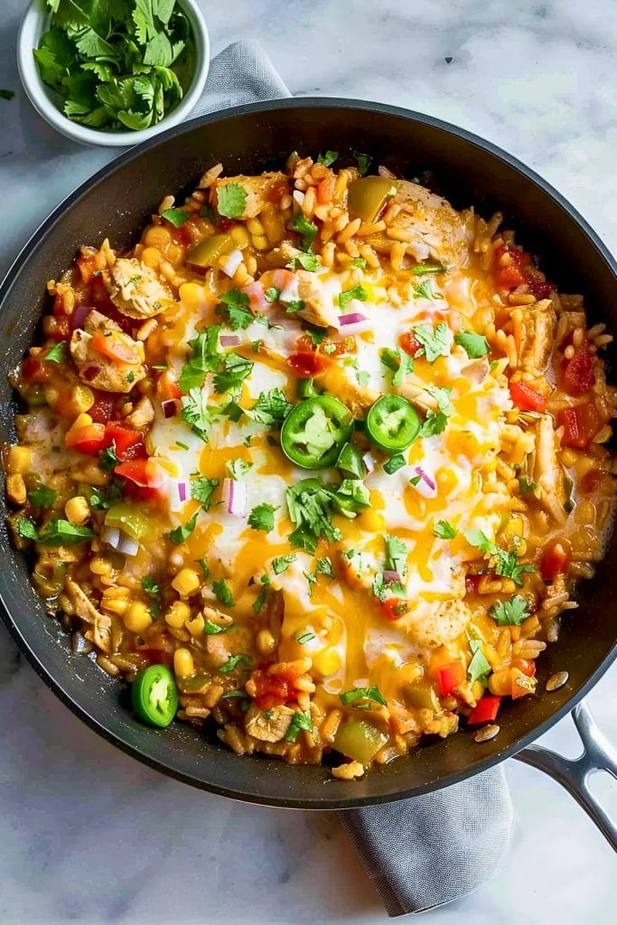 One Pan Mexican Chicken and Rice Recipe - Insanely Good