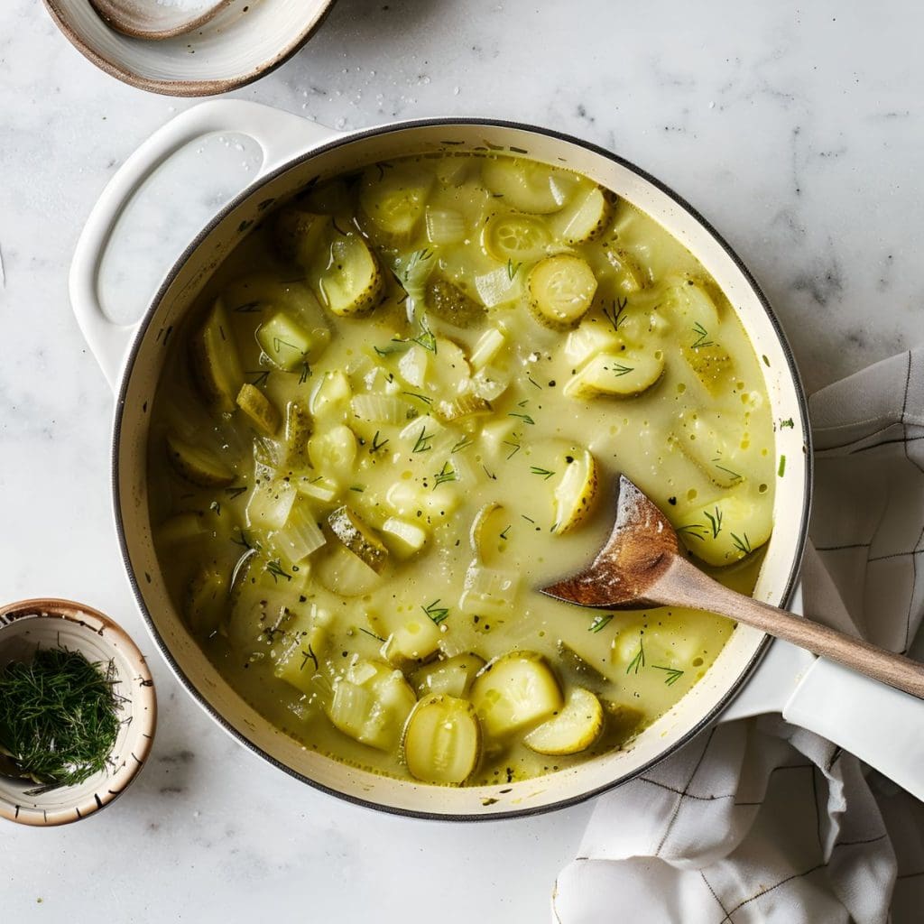 Polish Dill Pickle Soup (Zupa Ogórkowa) - Insanely Good
