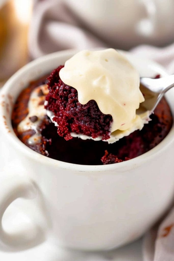 Red Velvet Mug Cake - Insanely Good