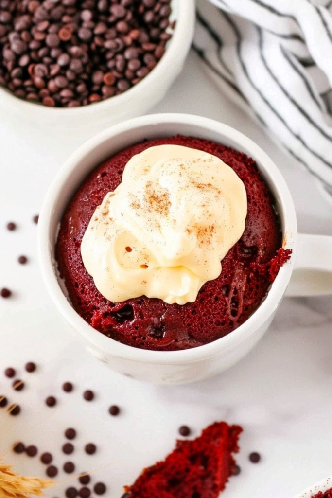 Red Velvet Mug Cake - Insanely Good