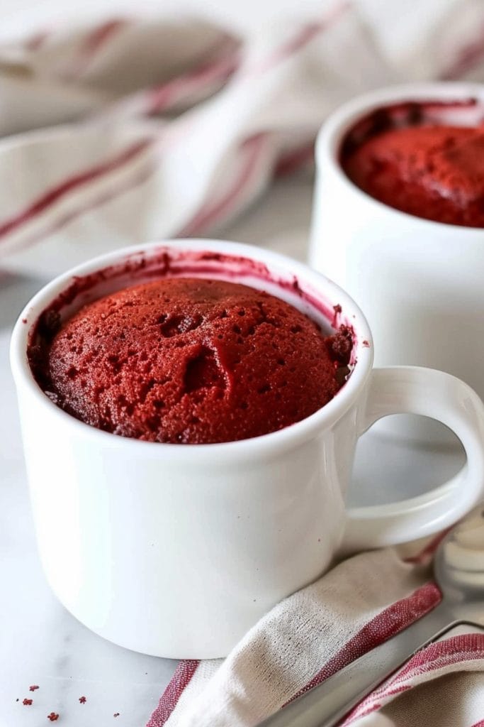 Red Velvet Mug Cake - Insanely Good
