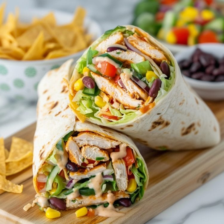 Southwest Chicken Wrap - Insanely Good