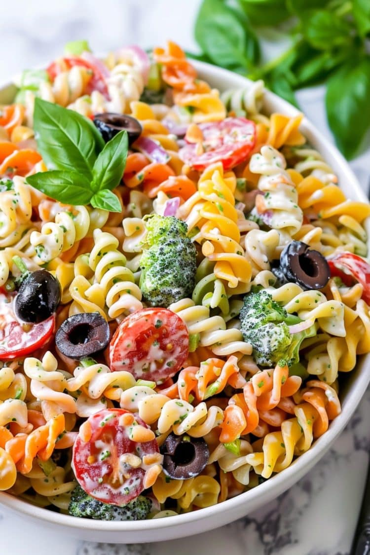 Tri-Color Pasta Salad - Insanely Good