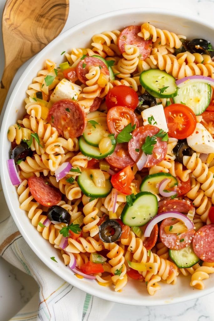 Supreme Pasta Salad - Insanely Good