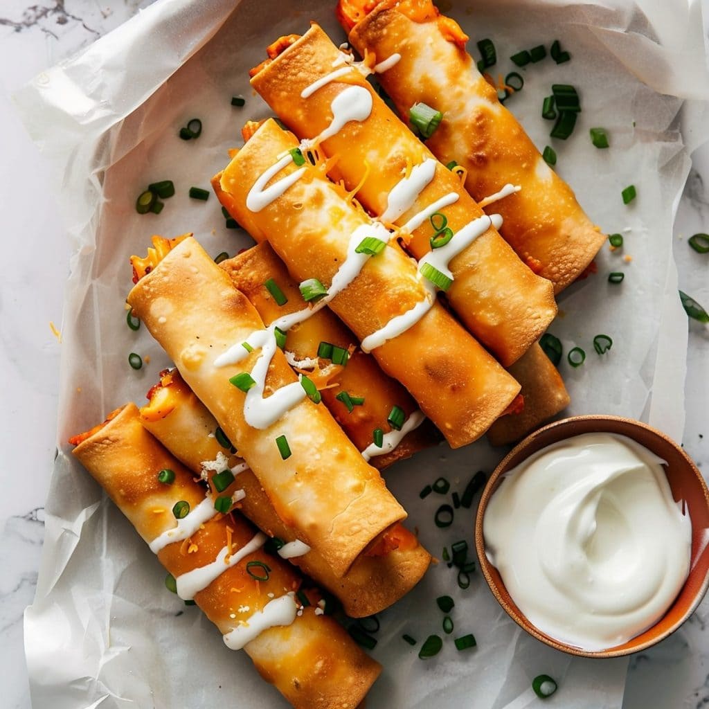 Buffalo Chicken Taquitos - Insanely Good