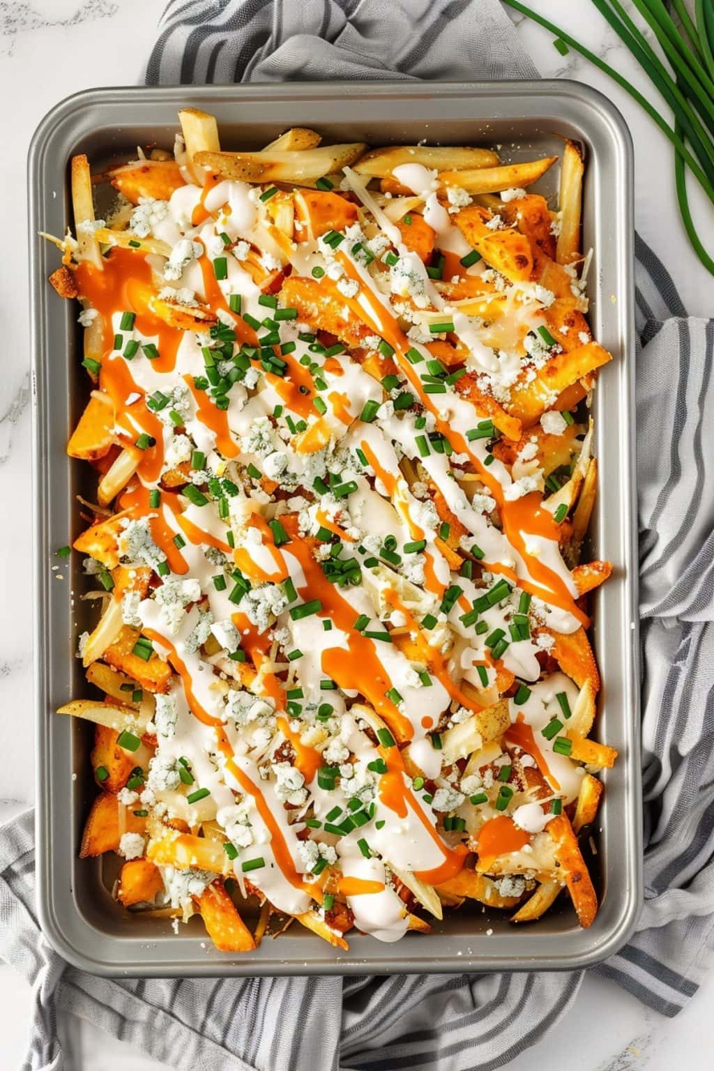 Loaded Buffalo Fries - Insanely Good