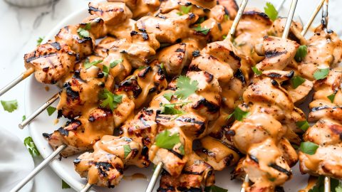Chicken Satay with Peanut Sauce - Insanely Good