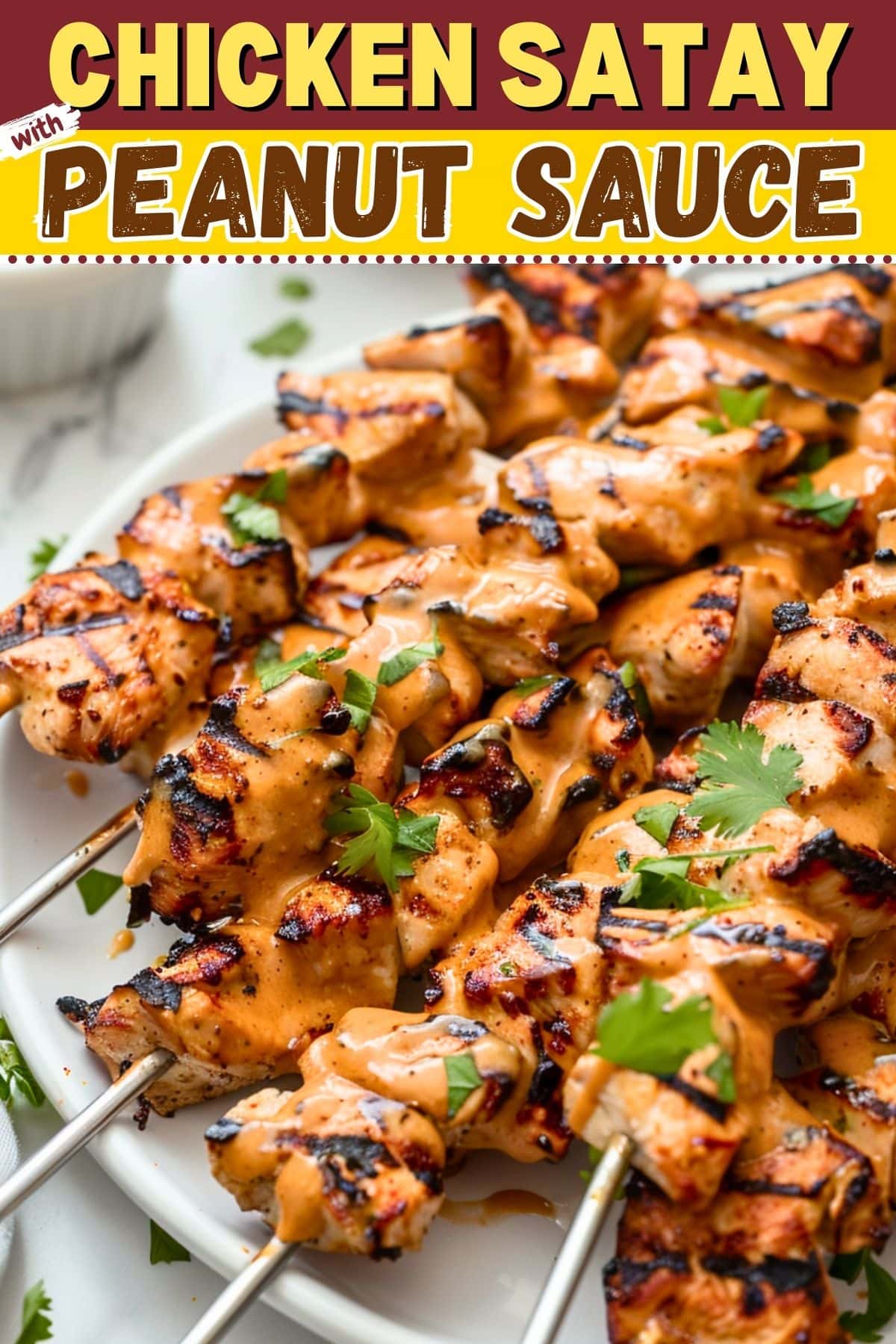 Chicken Satay with Peanut Sauce - Insanely Good
