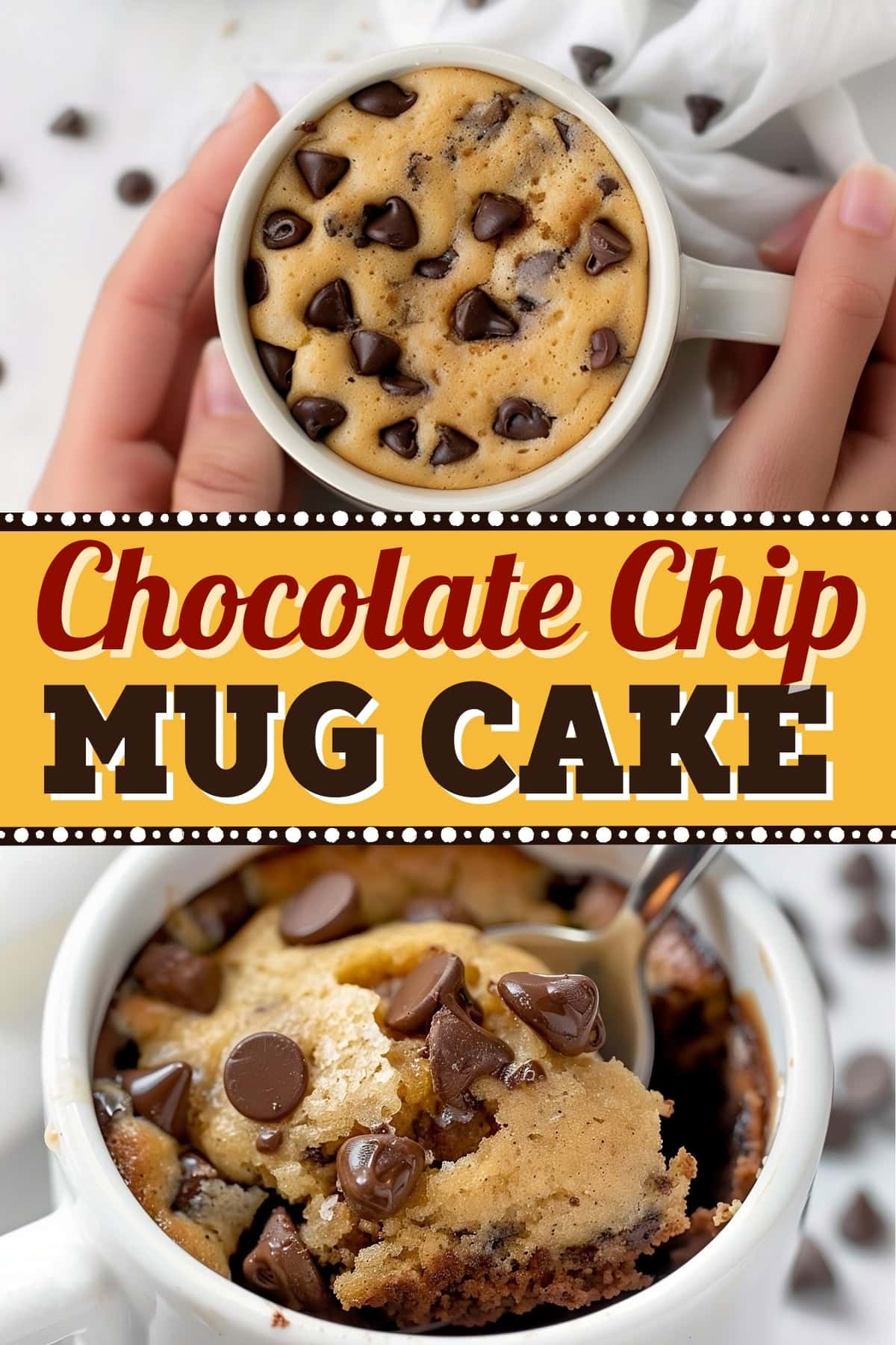 Chocolate Chip Mug Cake - Insanely Good