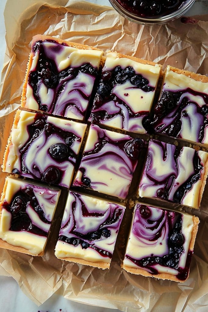 Blueberry Cheesecake Bars - Insanely Good