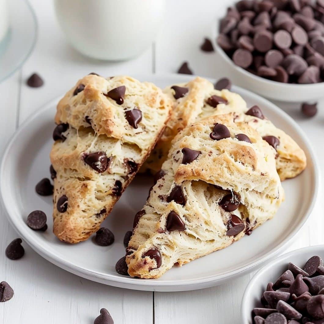 Chocolate Chip Scones - Insanely Good