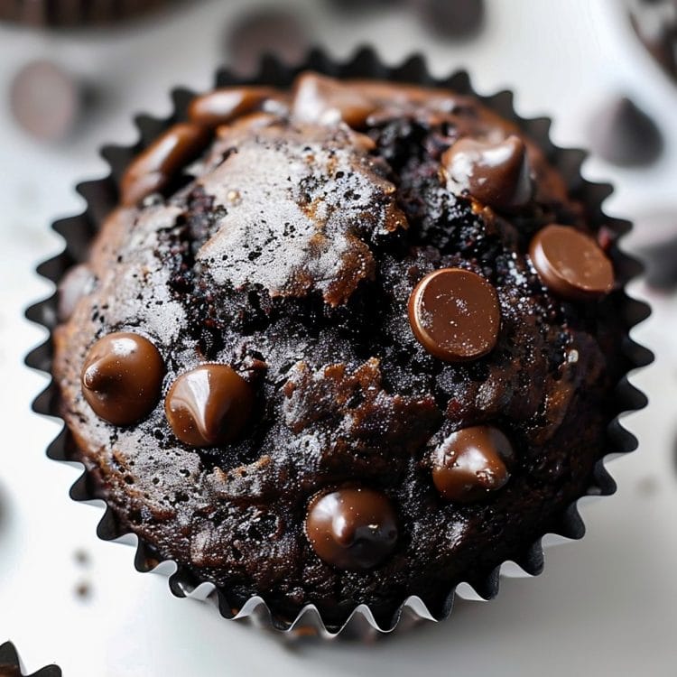Double Chocolate Muffins - Insanely Good
