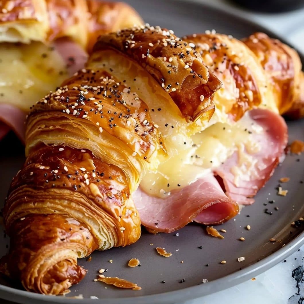 Ham and Cheese Croissant - Insanely Good