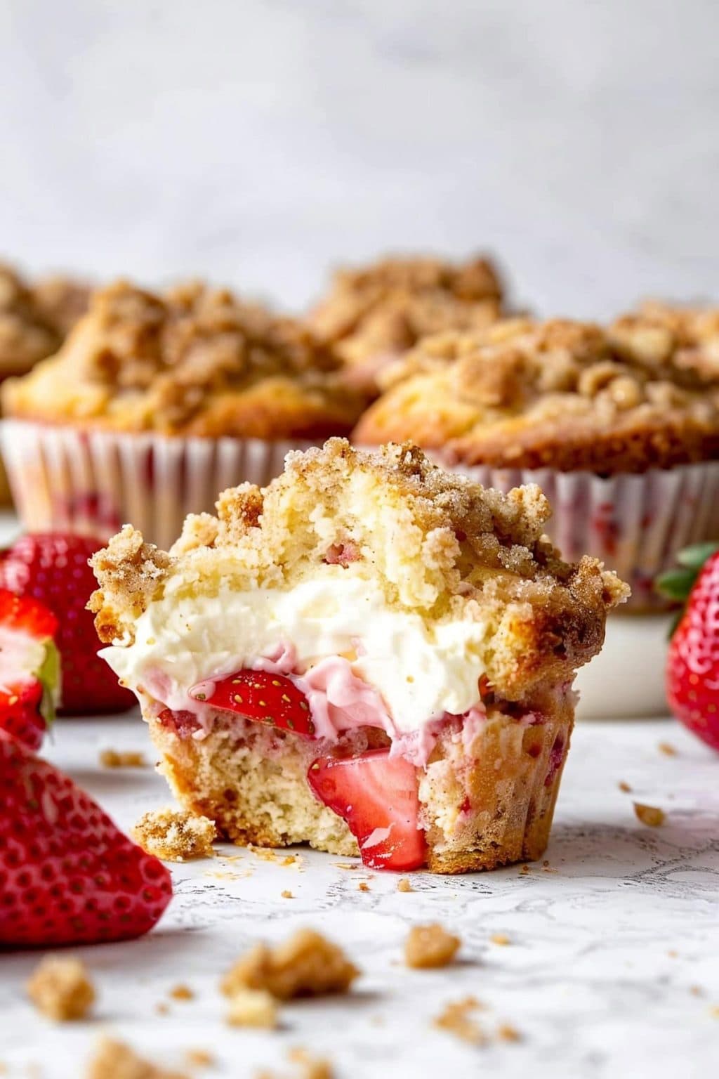 Strawberry Cream Cheese Muffins - Insanely Good
