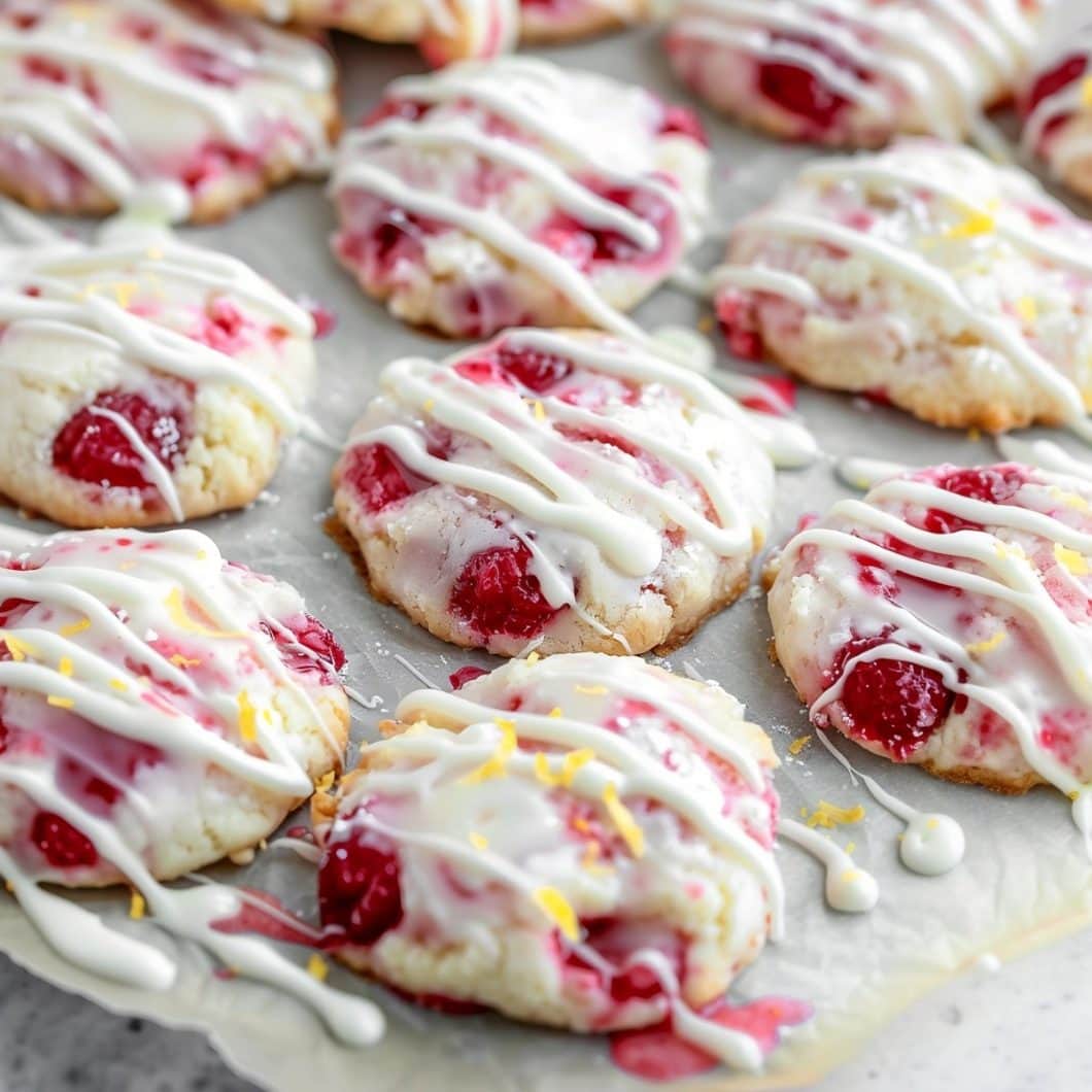 Lemon Raspberry Cookies - Insanely Good