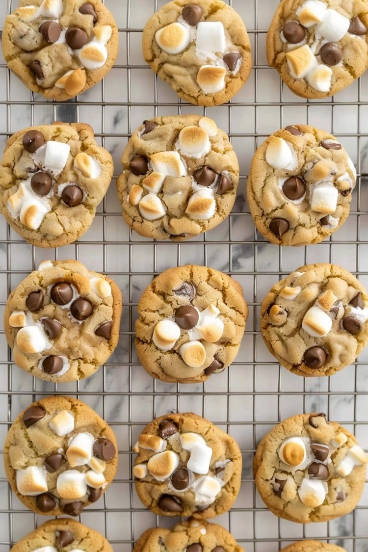 Marshmallow Chocolate Chip Cookies - Insanely Good