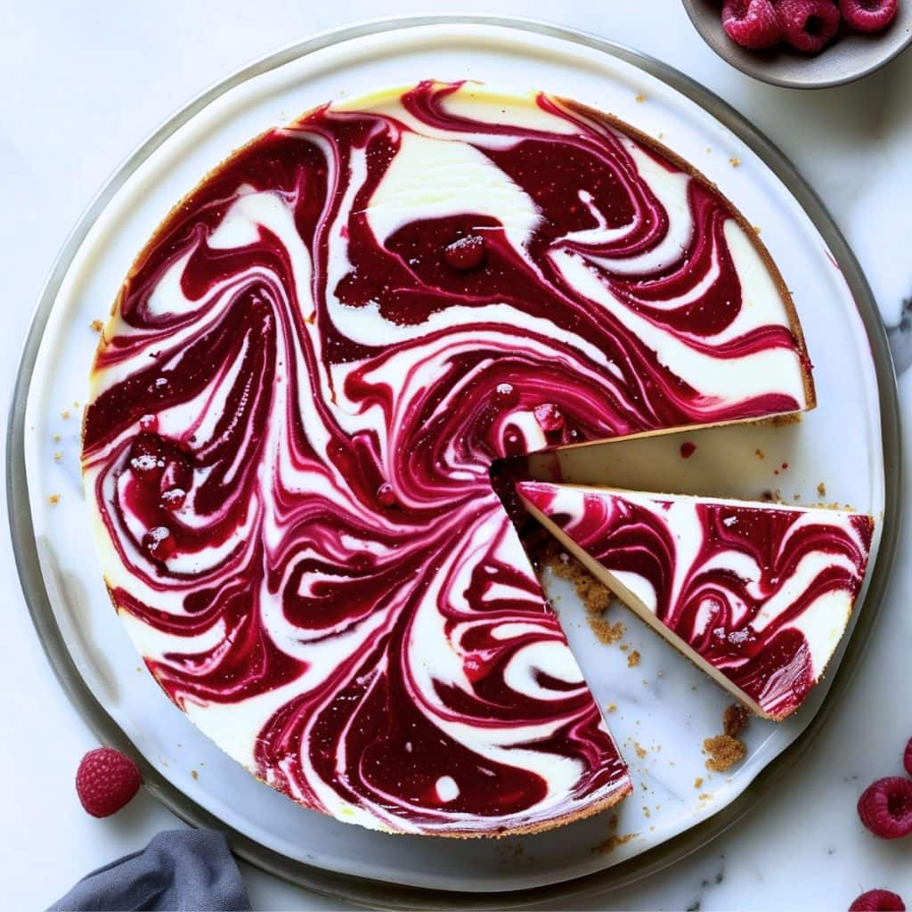 White Chocolate Raspberry Cheesecake - Insanely Good