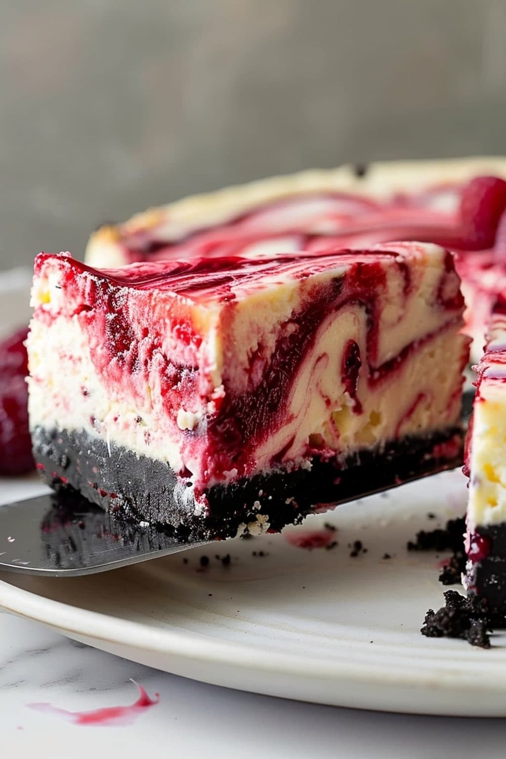 White Chocolate Raspberry Cheesecake - Insanely Good