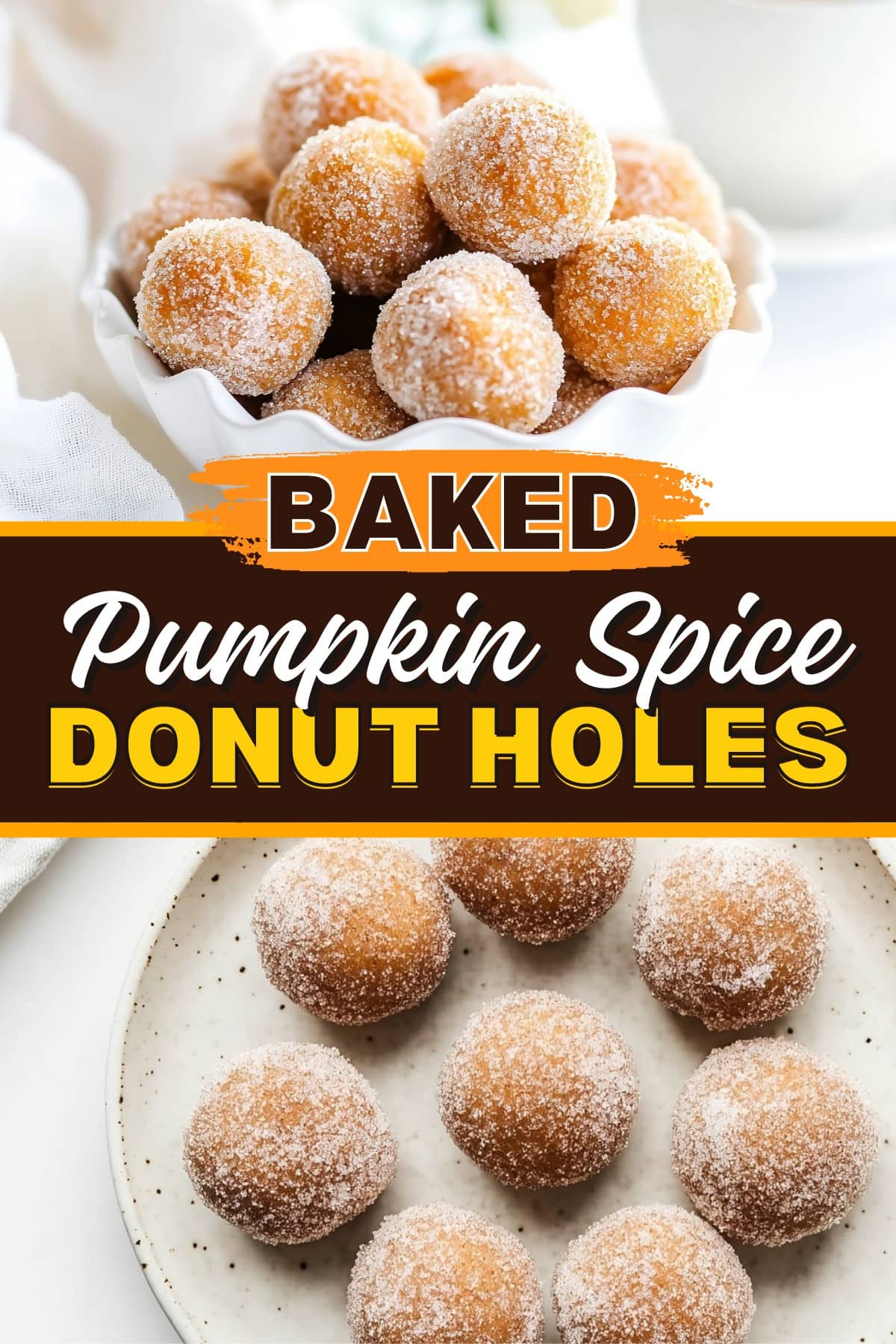 Baked Pumpkin Spice Donut Holes Insanely Good