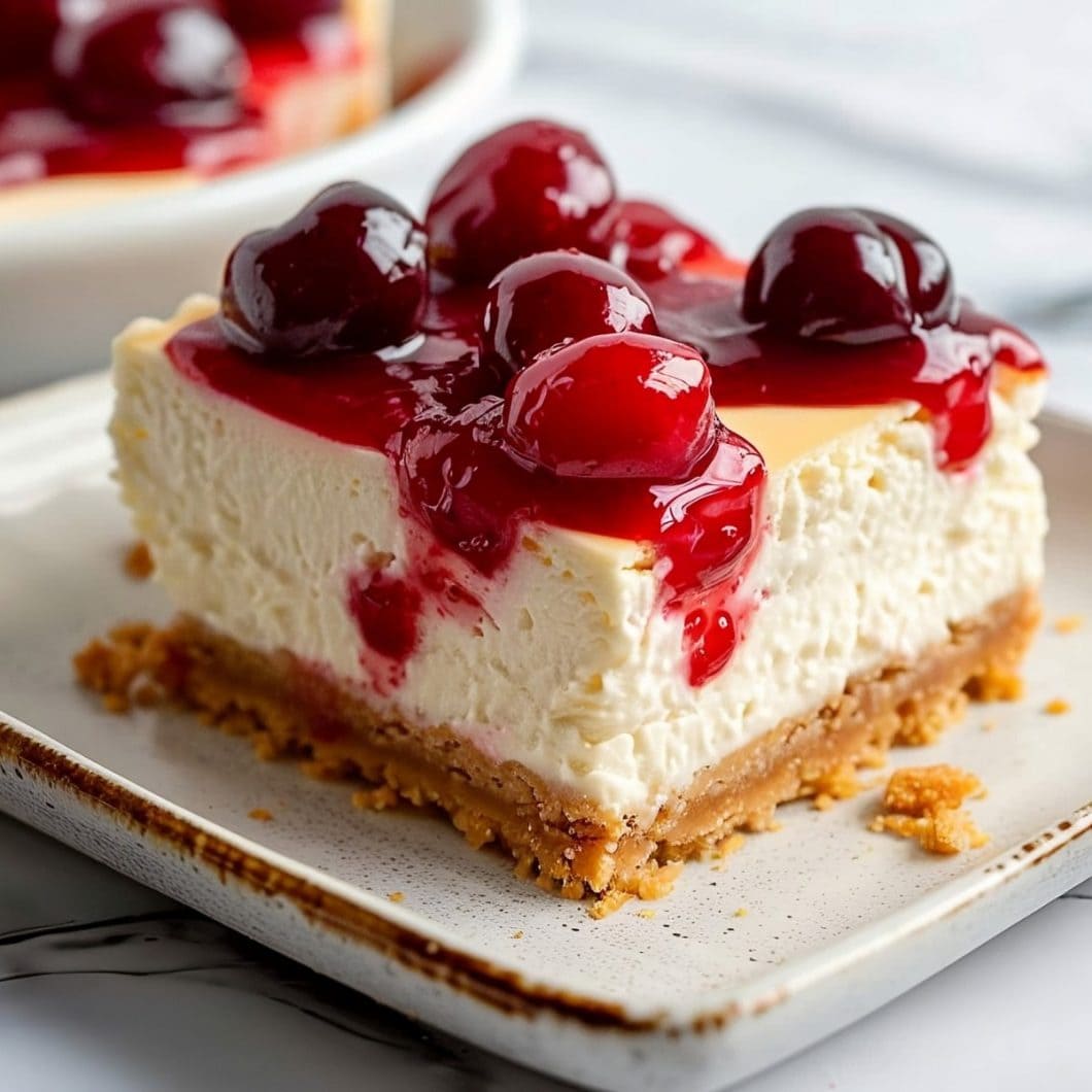 Cherry Cheesecake Bars - Insanely Good