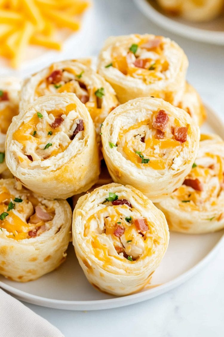 Chicken Bacon Ranch Pinwheels - Insanely Good