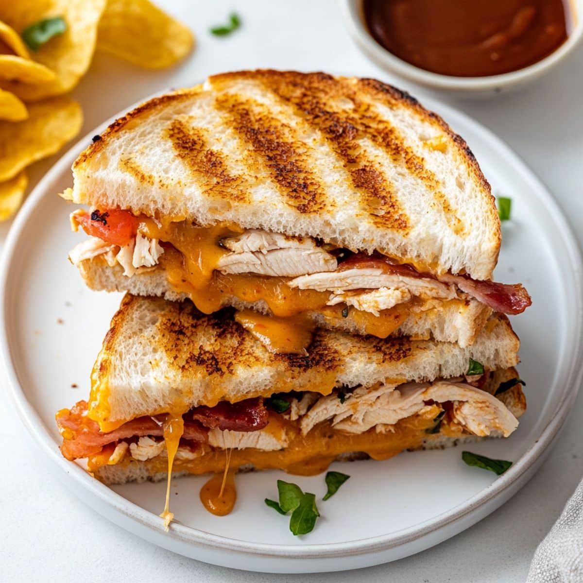 Chicken Panini with Bacon and Cheese - Insanely Good