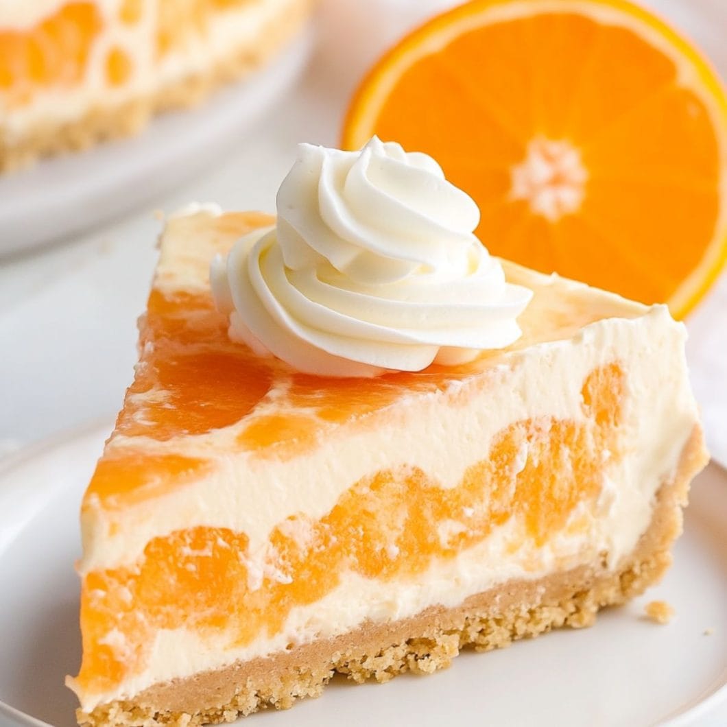 No-Bake Orange Creamsicle Cheesecake - Insanely Good
