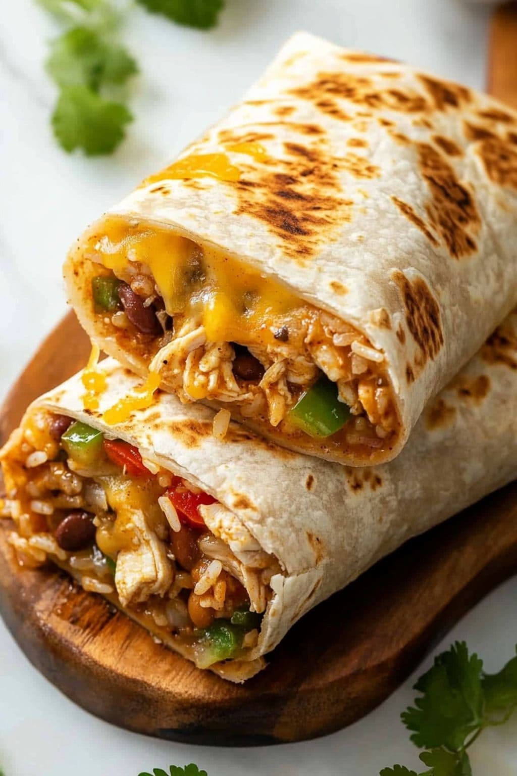 Slow Cooker Chicken Burritos - Insanely Good